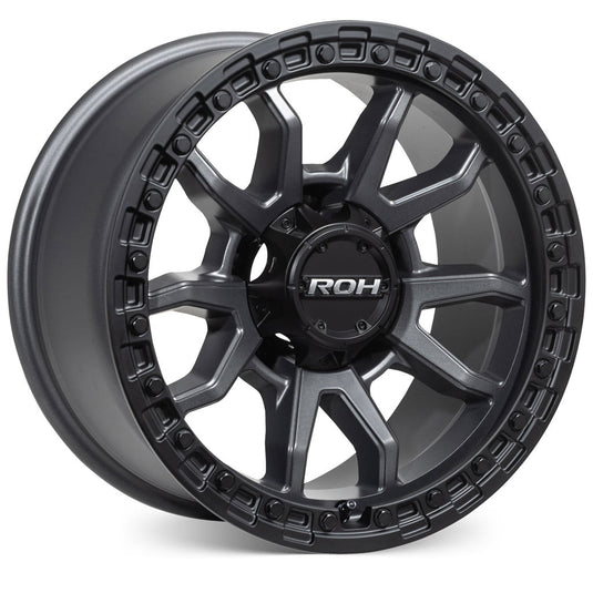 ROH Alloy Wheels RAID 5 Matt Gunmetal w/Matt Black Rim Edge – BG Marketing